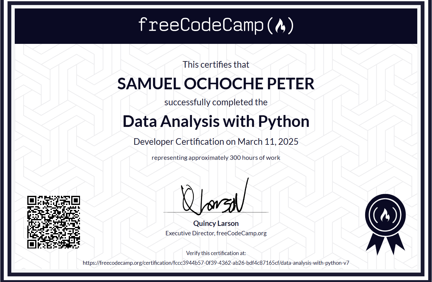 Samuel Ochoche Peter Portfolio